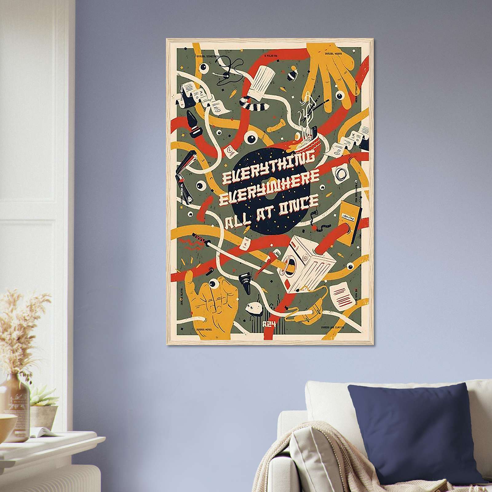 Everything Everywhere All At Once Movie Poster, Film Poster, Vintage ...