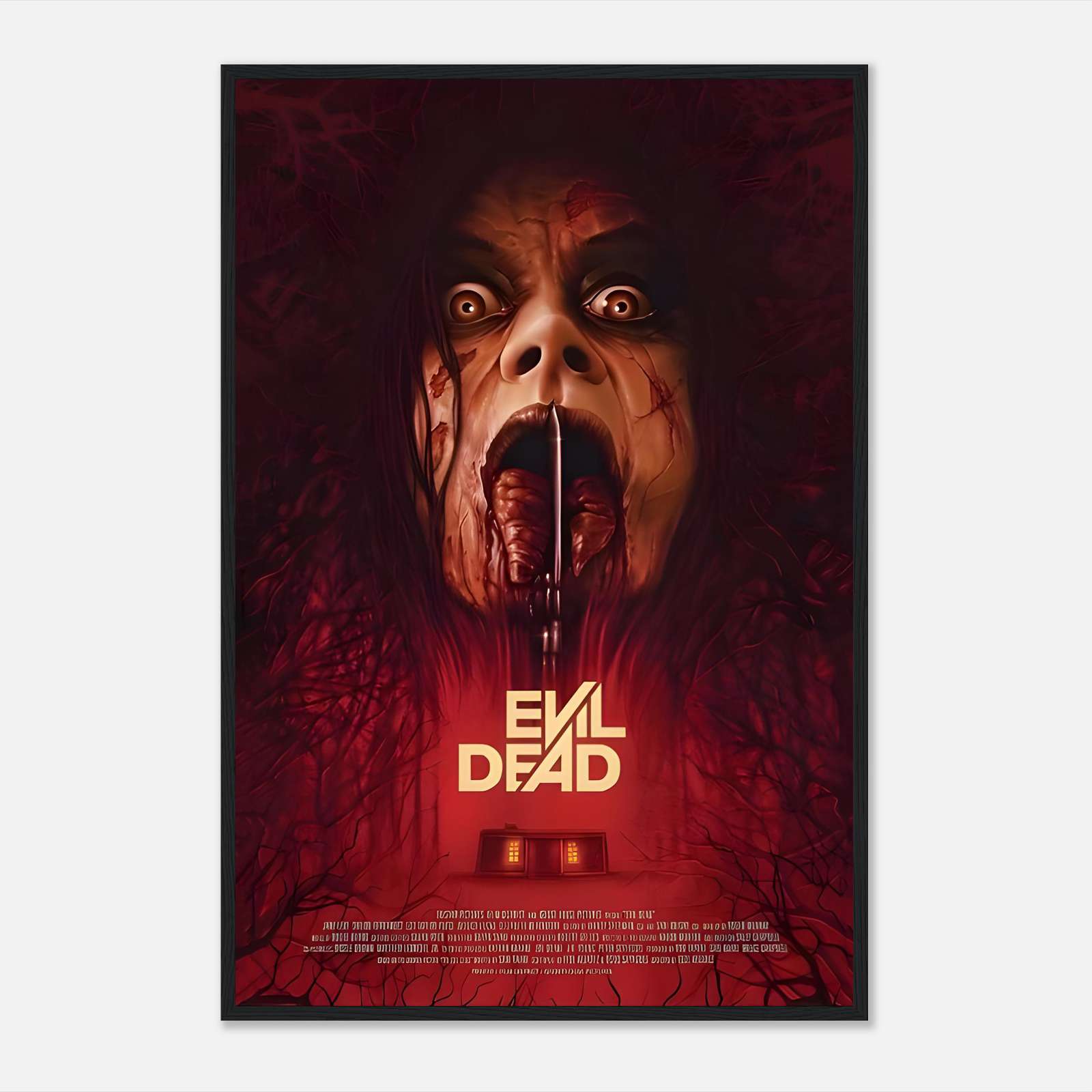 Evil Dead Remake Movie Poster, Horror Movie Poster, Film Poster, Full ...
