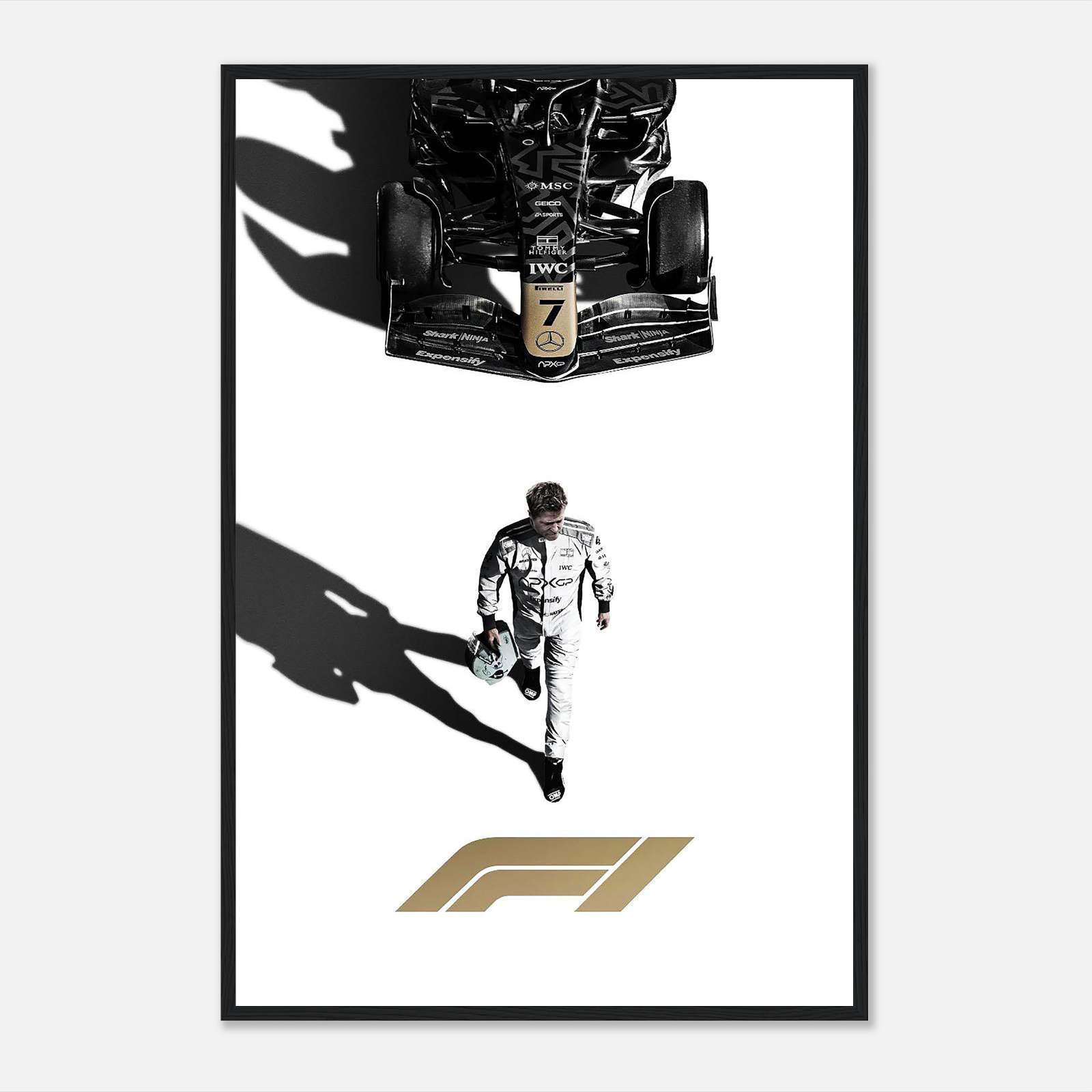 F1 The Movie Poster, Brad Pitt Apxgp Team F1 Movie Poster, Full-Size ...