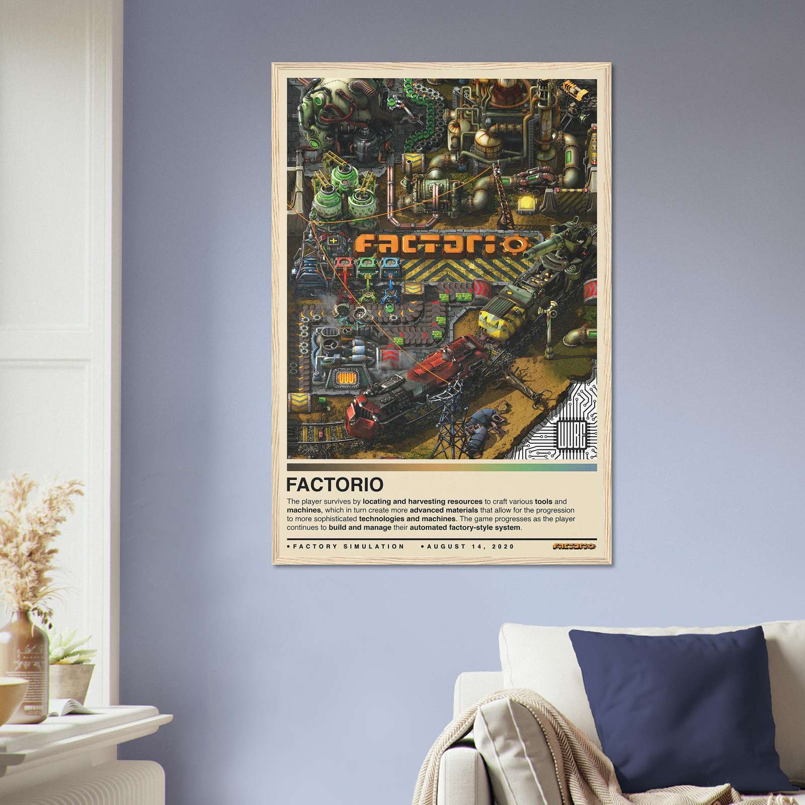 Factorio Poster, Factorio Game Poster, Video Game Poster, Full-Size ...