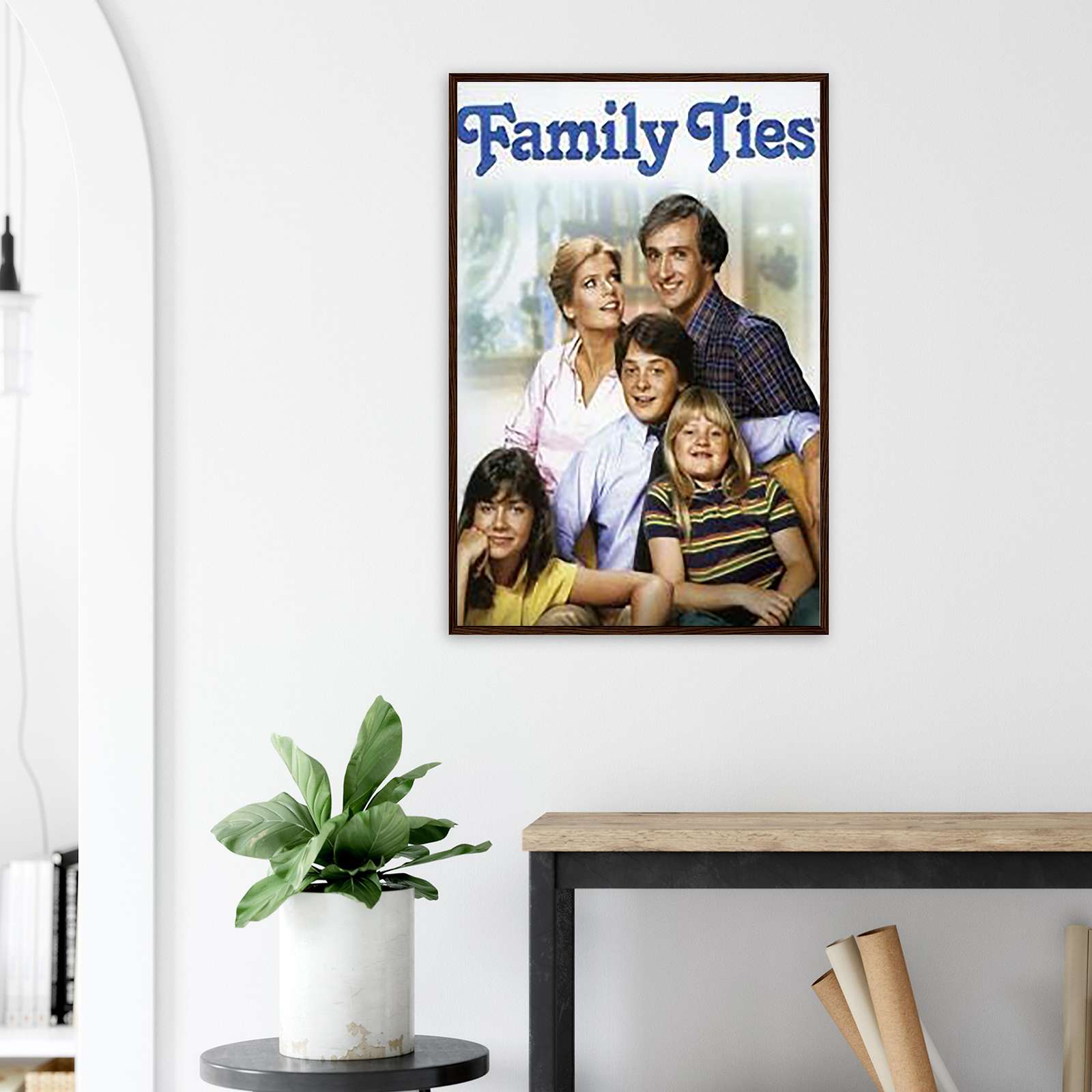 Family Ties Tv Series Poster, Vintage Tv Series Poster, Full-Size ...