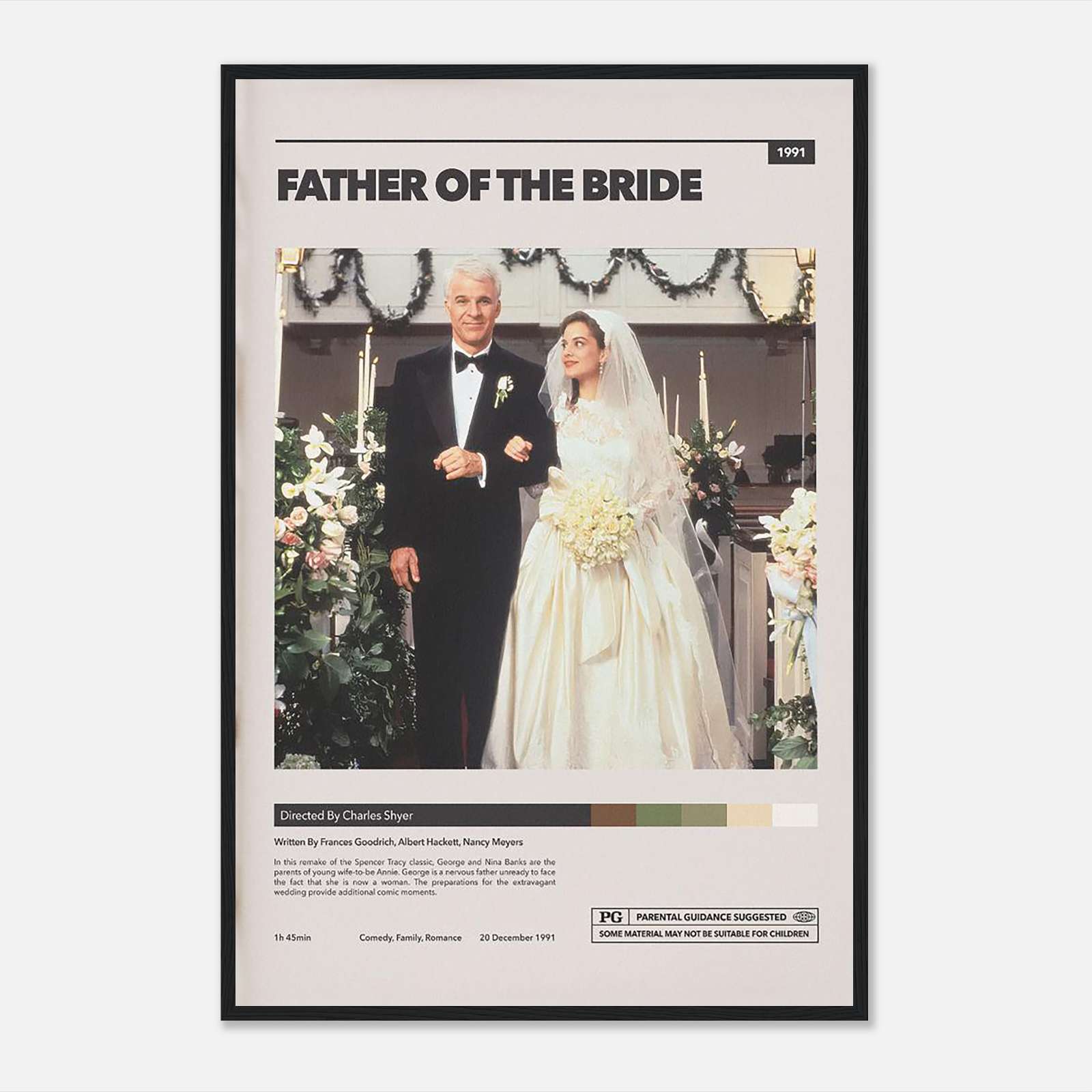 Father Of The Bride Movie Poster, Vintage Movie Poster, Full-Size ...