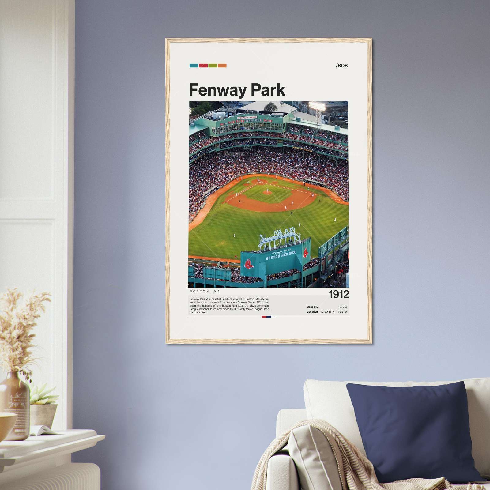 Fenway Park Full-Size Poster, Ready to Hang - Citiesbox