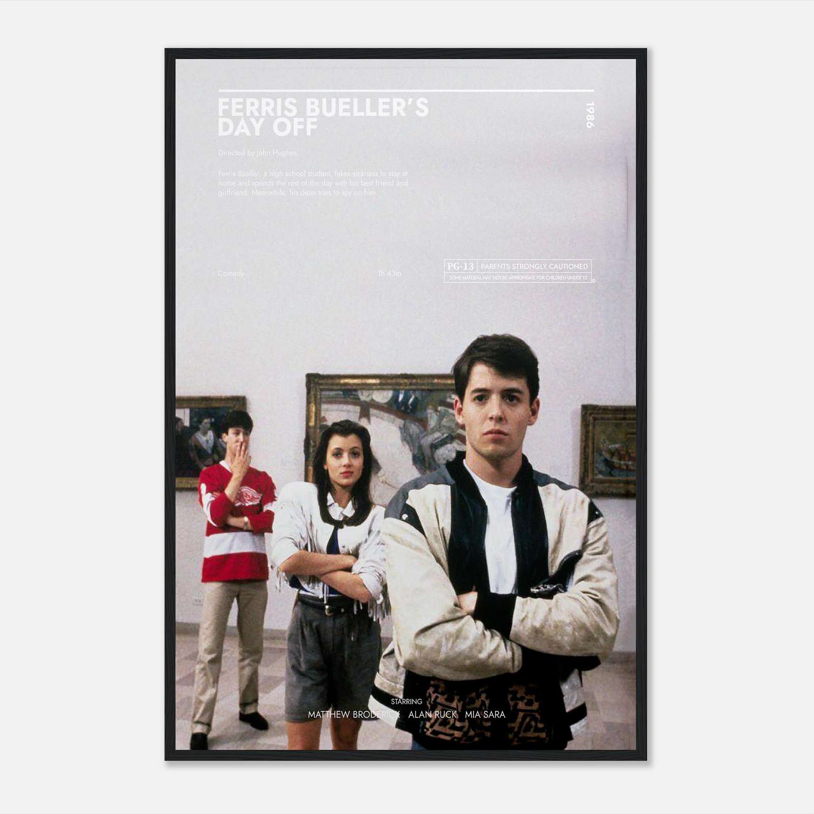 Ferris Buellers Day Off Movie Poster, Classic Drama Movie, Full-Size ...