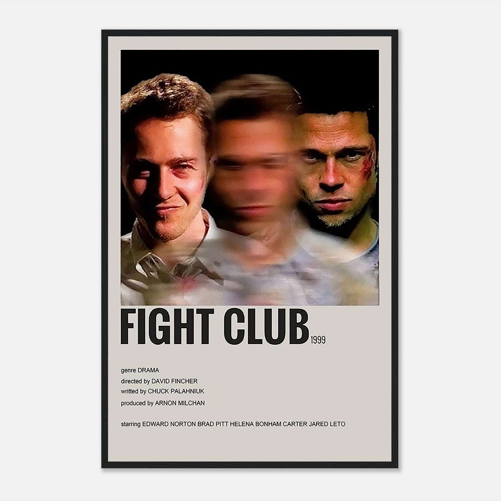 Fight Club Movie Poster, Fight Club Poster, Vintage Movie Poster, Full ...