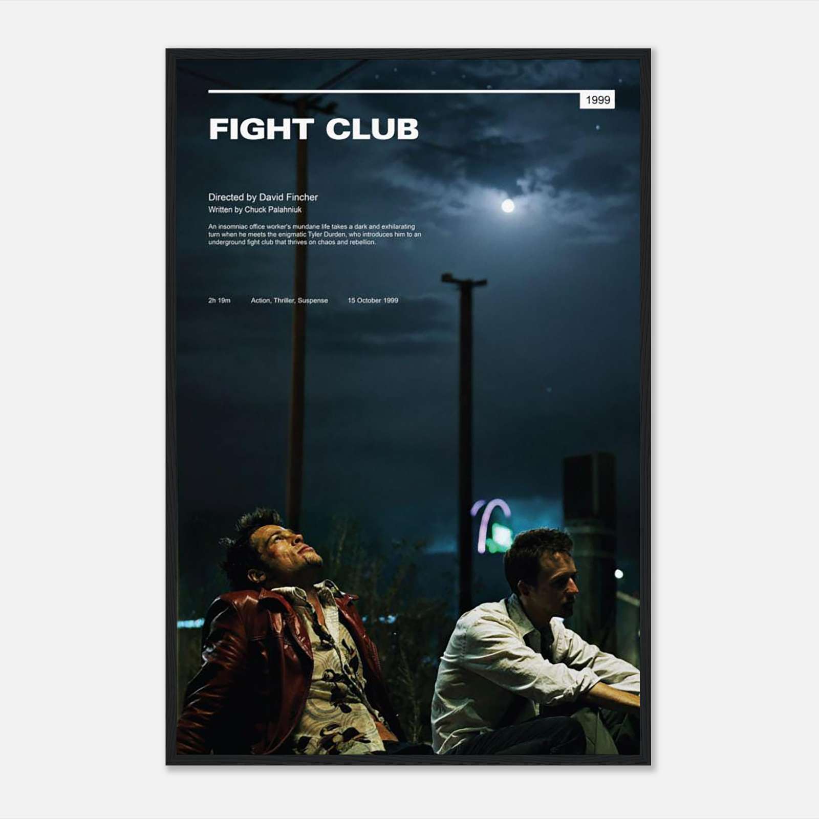 Fight Club Movie Poster, Full-Size Movie Poster, Ready to Hang - Citiesbox