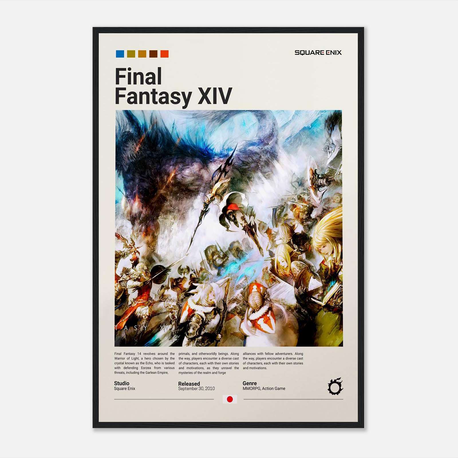 Final Fantasy 14 Poster, Video Game Poster, Gaming Room Poster, Full ...