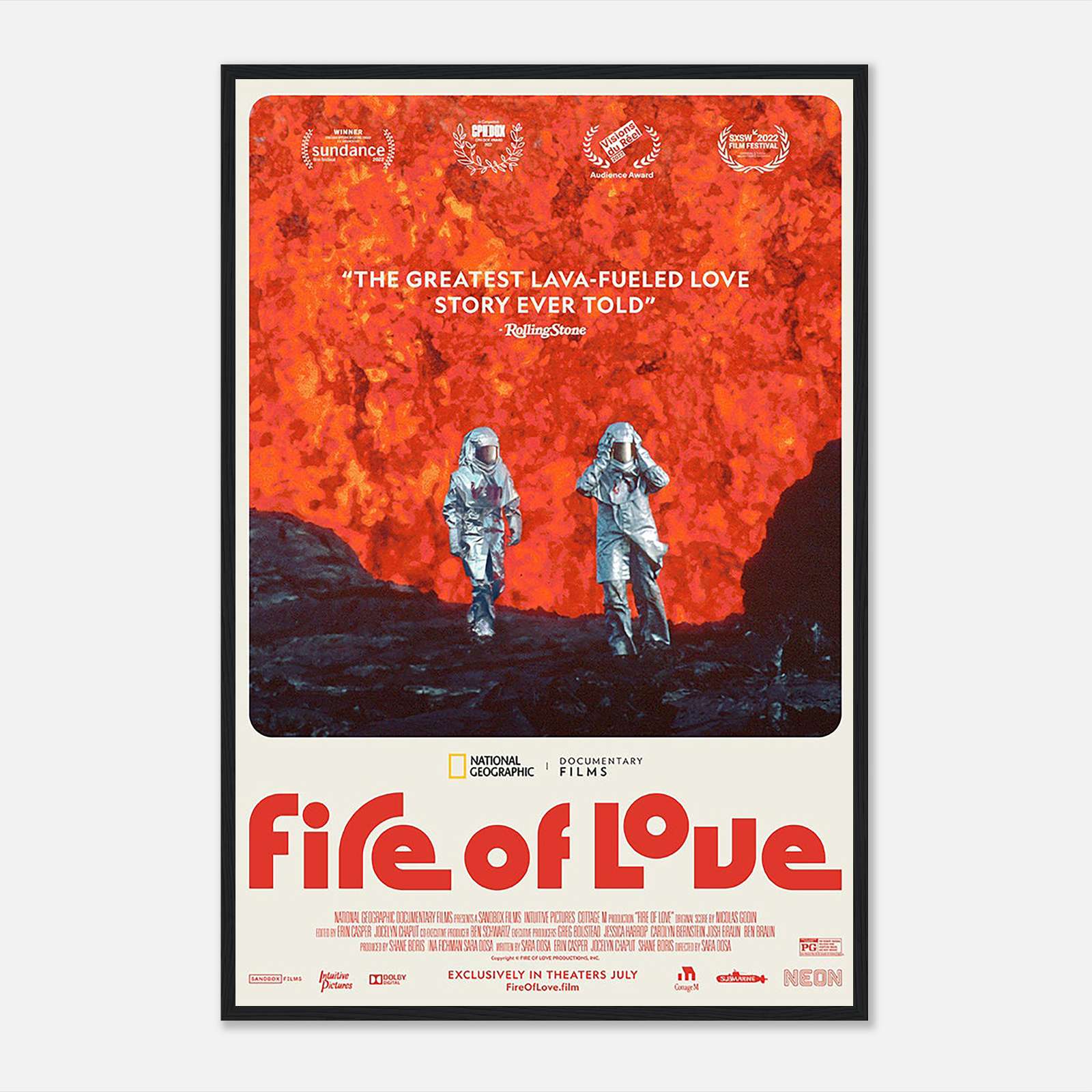 Fire Of Love Movie Poster, Full-Size Poster, Ready to Hang - Citiesbox