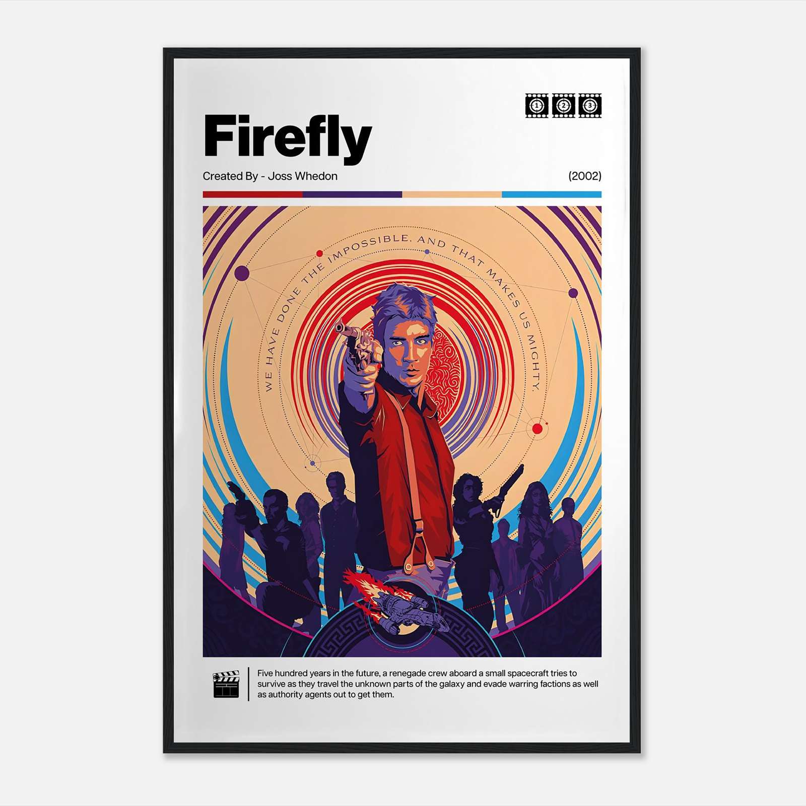 Firefly Tv Series Poster, Space Scifi Movie Poster, Oss Whedon Tv ...