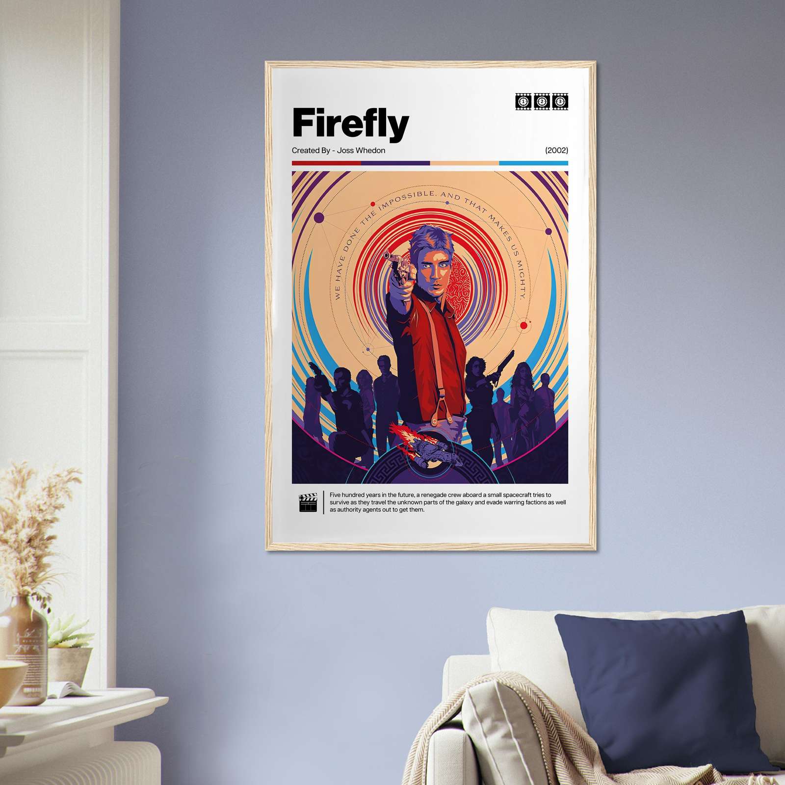 Firefly Tv Series Poster, Space Scifi Movie Poster, Oss Whedon Tv ...