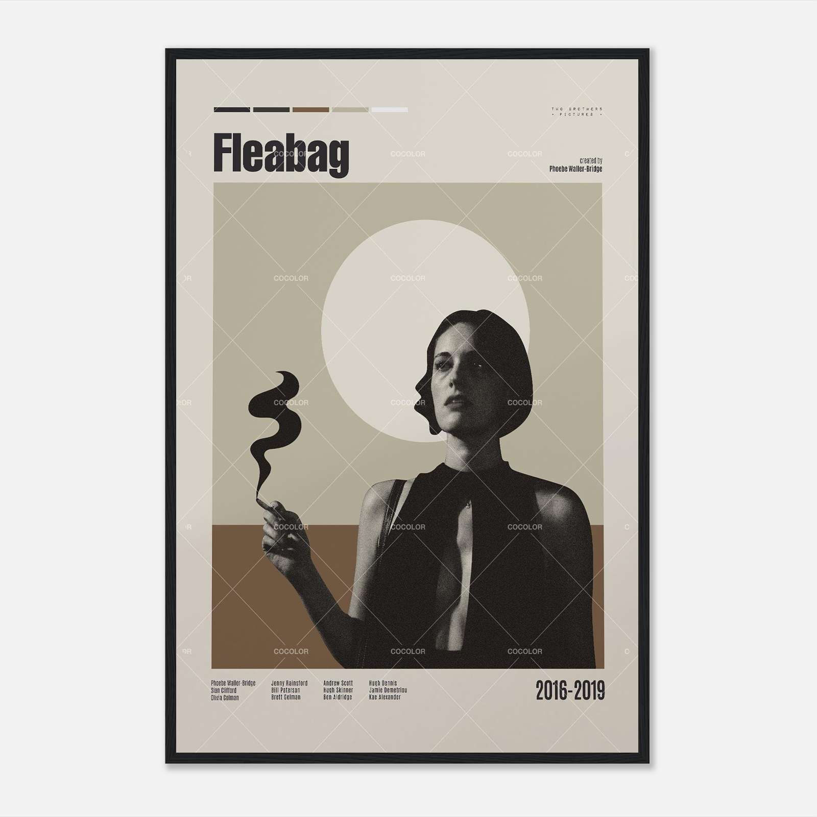 Fleabag Tv Series Poster, Vintage Tv Seriesposter, Full-Size Poster ...