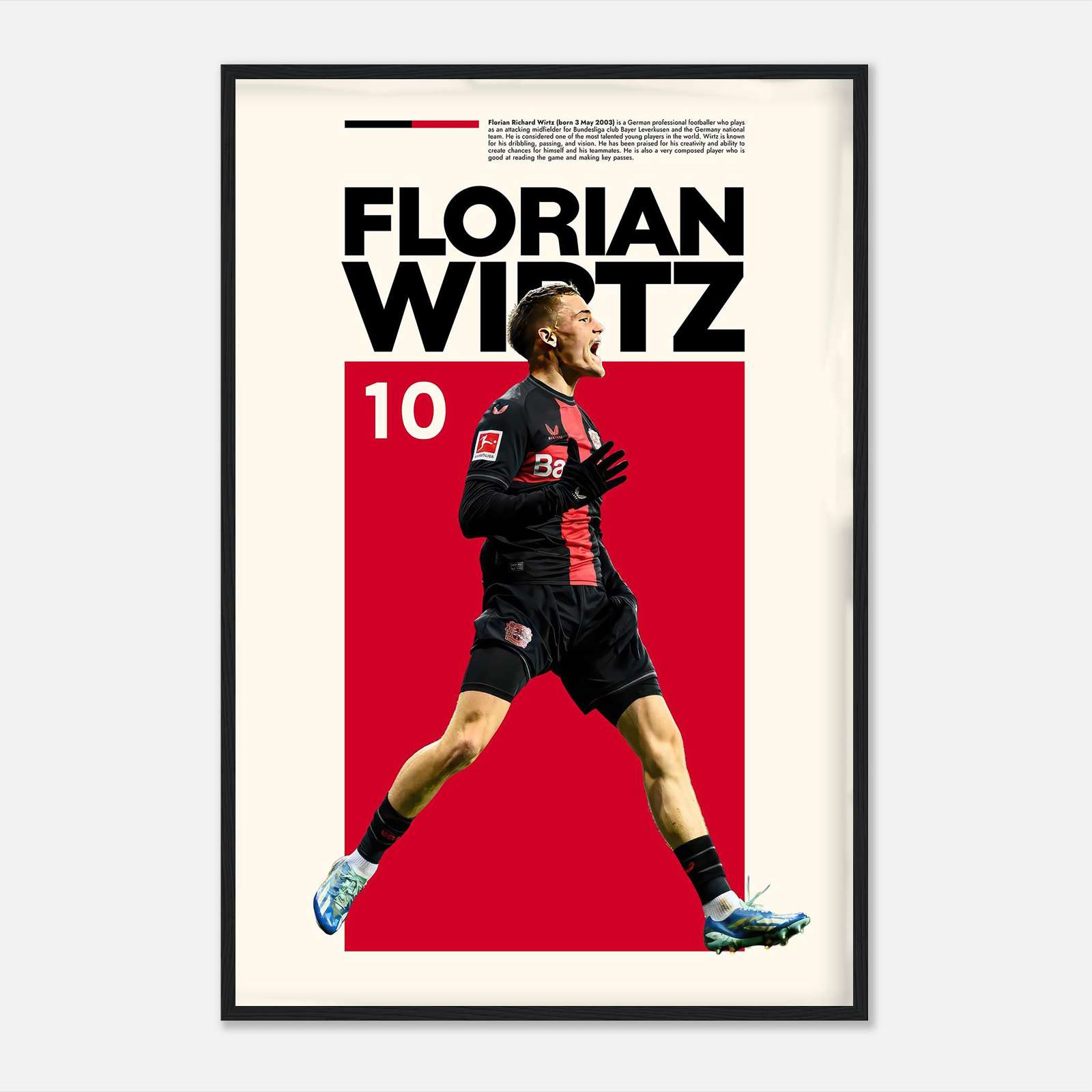 Florian Wirtz Poster, Sports Poster, Soccer Poster, Full-Size Poster ...