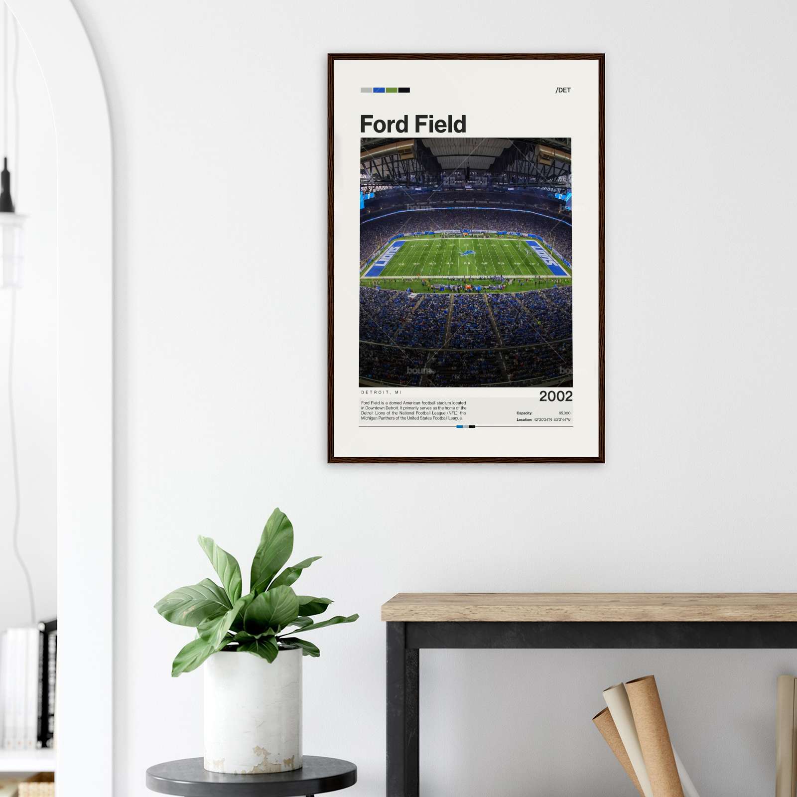 Ford Field Poster, Full-Size Poster, Ready to Hang - Citiesbox