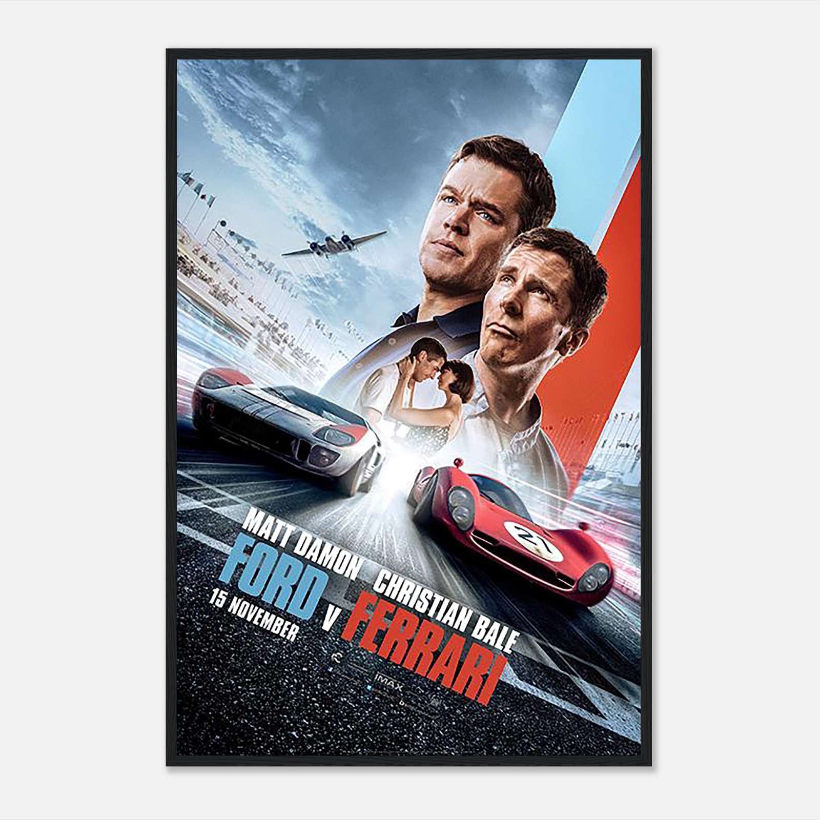 Ford V Ferrari Movie Poster, Film Poster, Full-Size Poster, Ready to ...