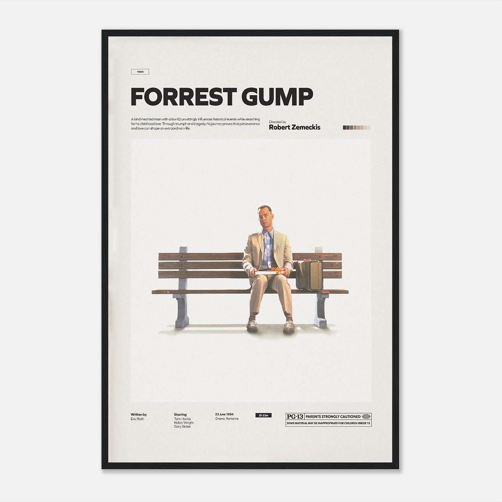 Forrest Gump Movie Poster, Forrest Gump Poster, Vintage Movie Poster ...