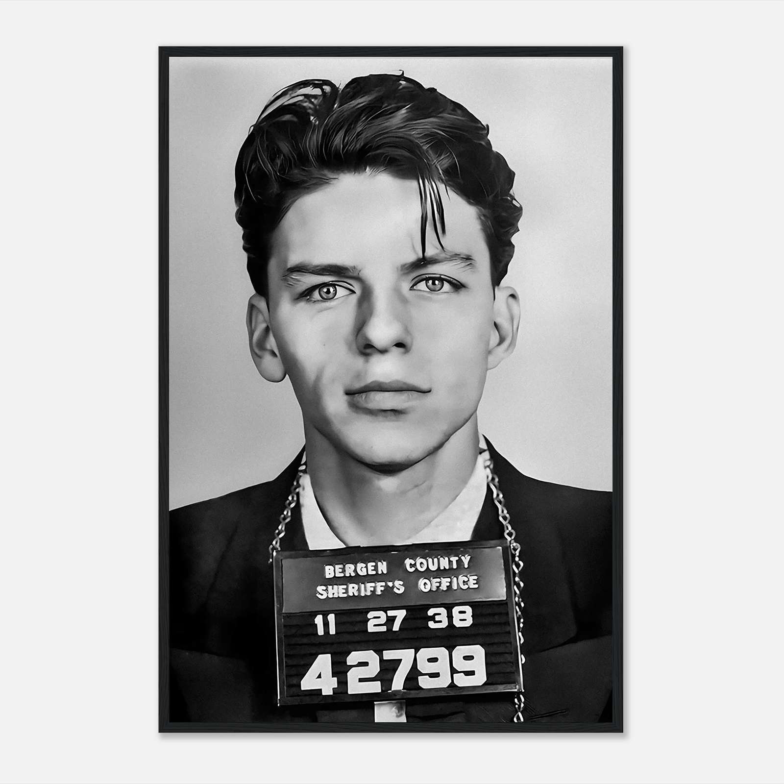 Frank Sinatra Poster, Frank Sinatra Mugshot, Retro Poster, Full-Size ...