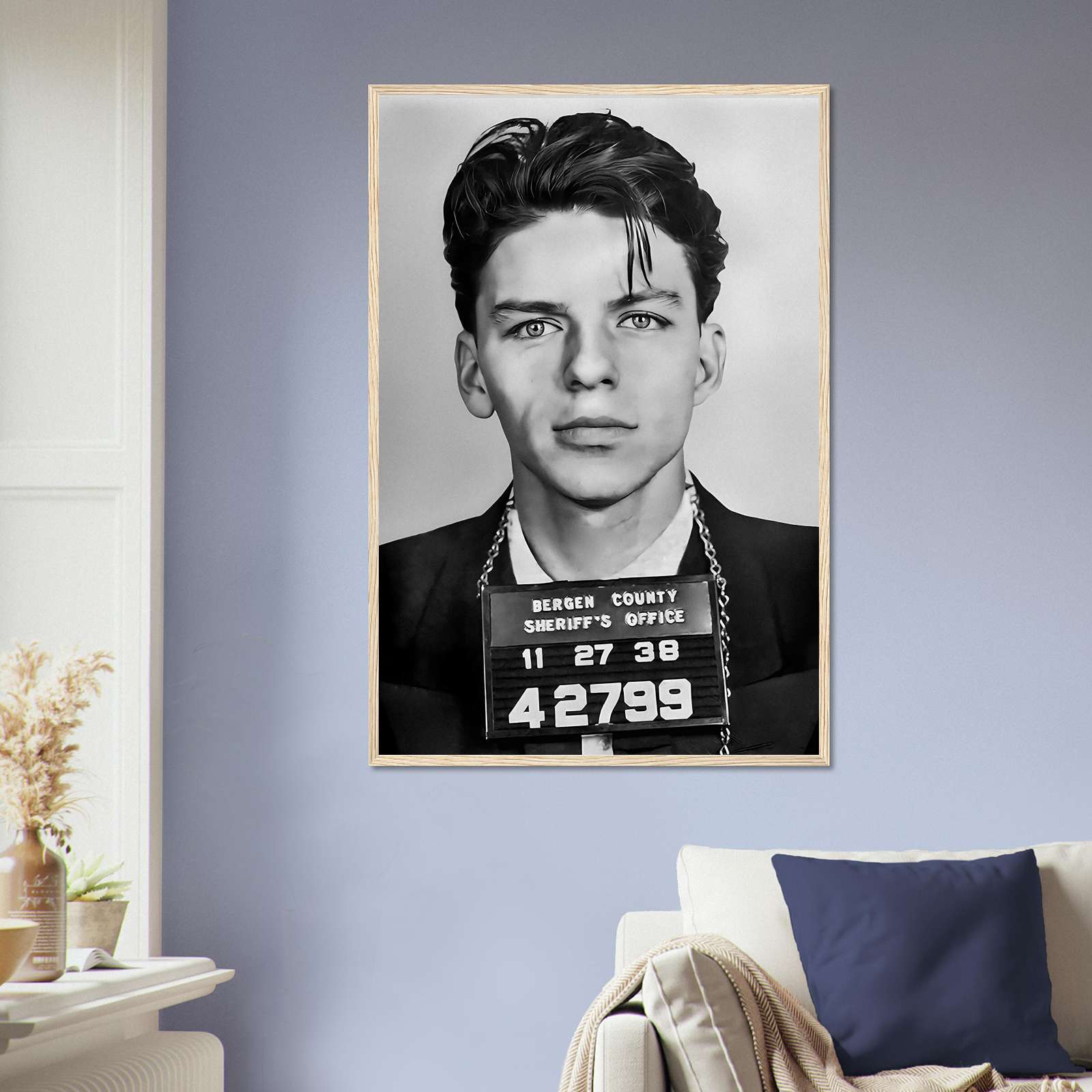 Frank Sinatra Poster, Frank Sinatra Mugshot, Retro Poster, Full-Size ...