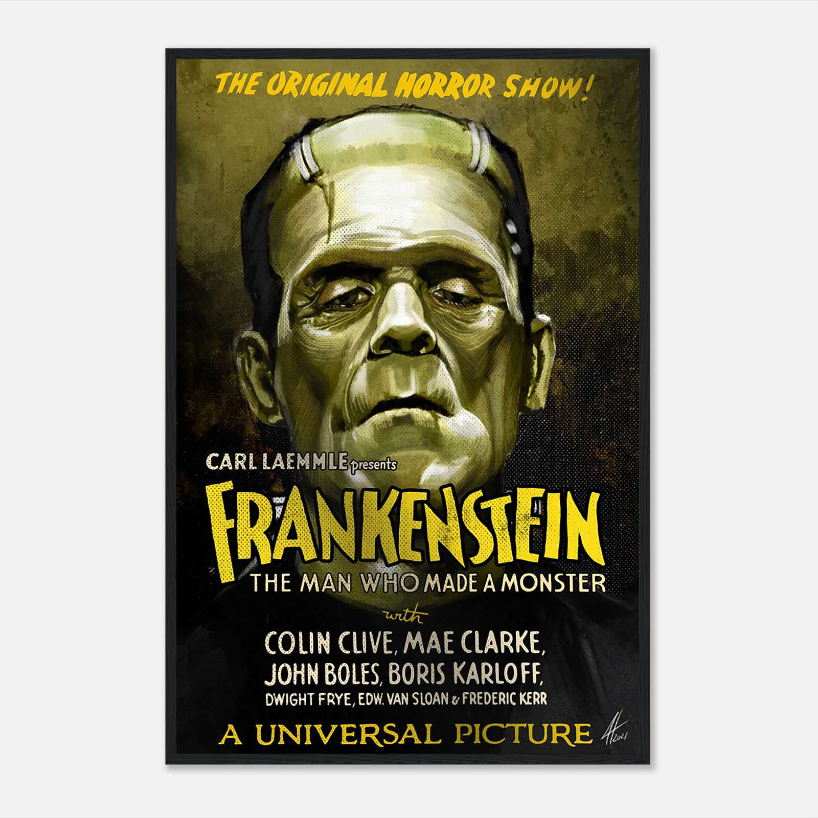 Frankenstein 1931 Classic Horror Movie Poster, Frankenstein Movie ...