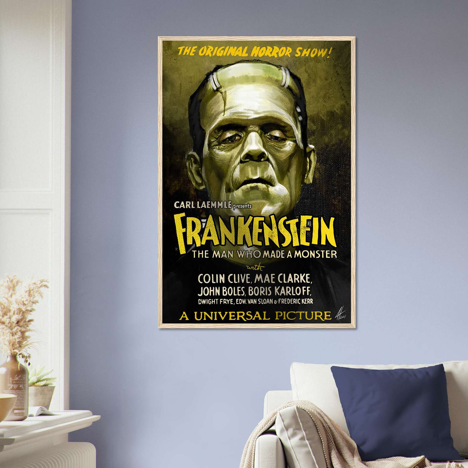 Original Frankenstein Movie Poster The Curse Of Frankenstein Movie