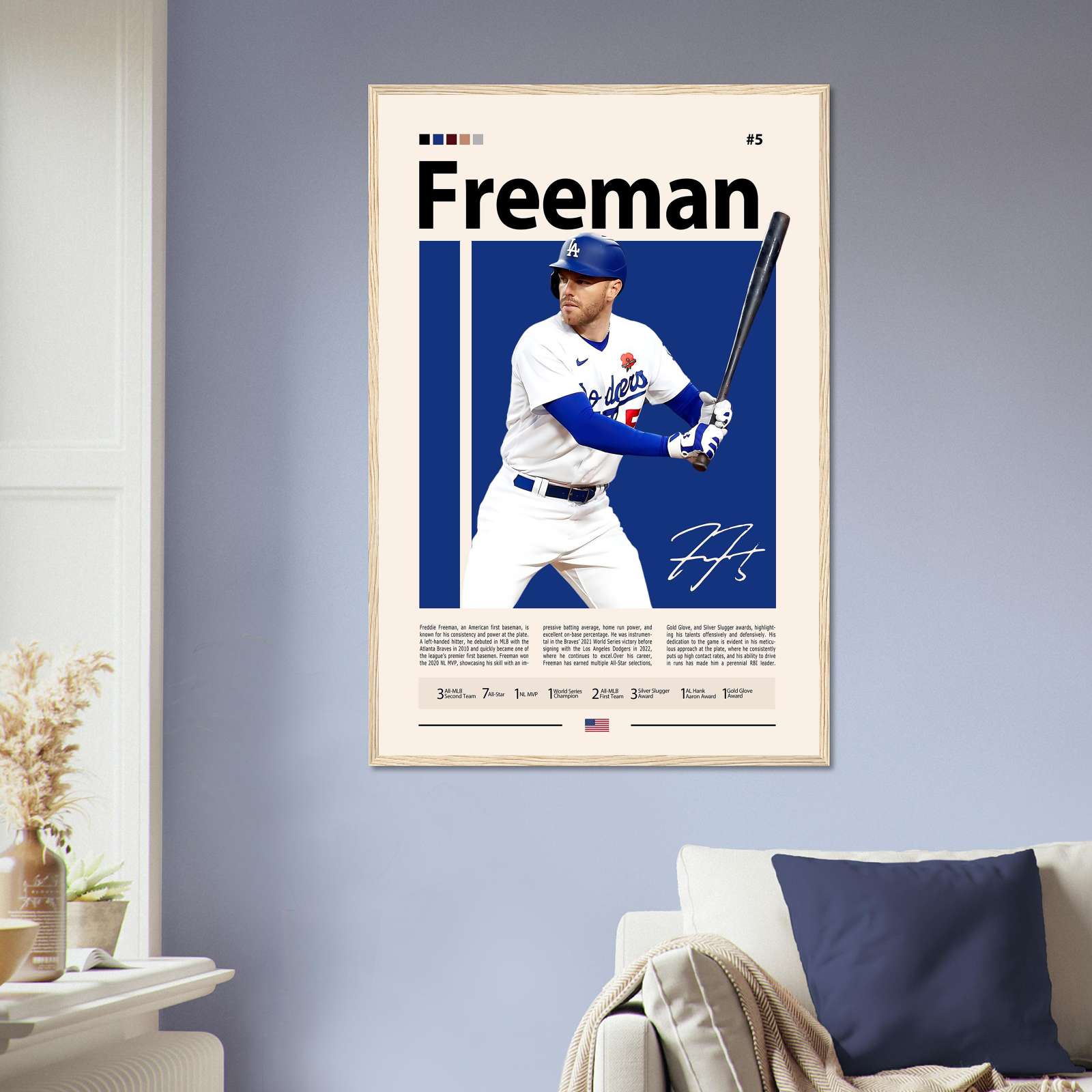 Freddie Freeman Poster, Full-Size Poster, Ready to Hang - Citiesbox