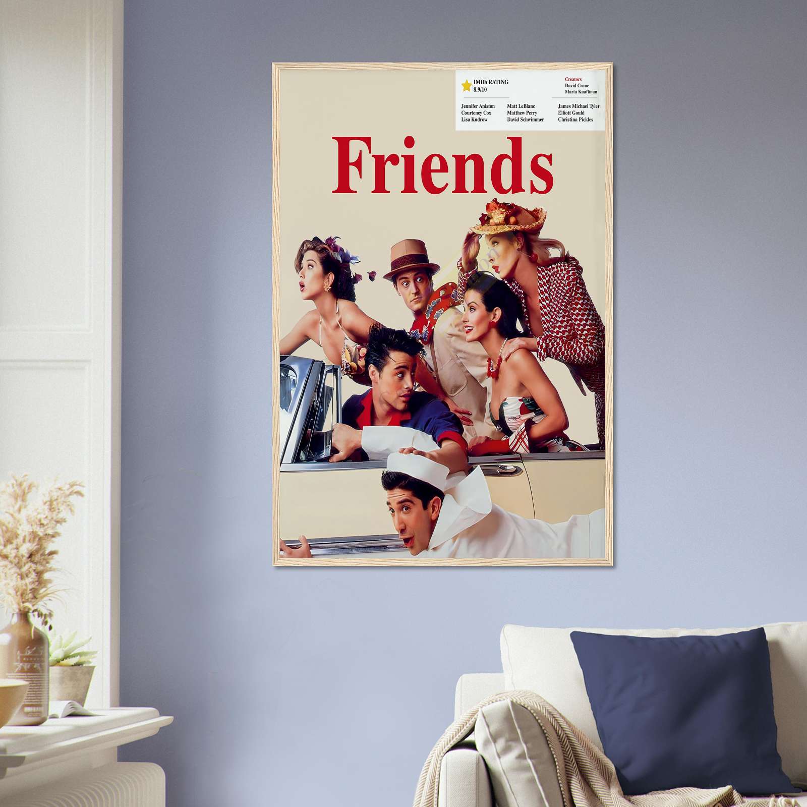 Friends Tv Series Poster, Cult Classic Movie Poster, Full-Size Poster ...