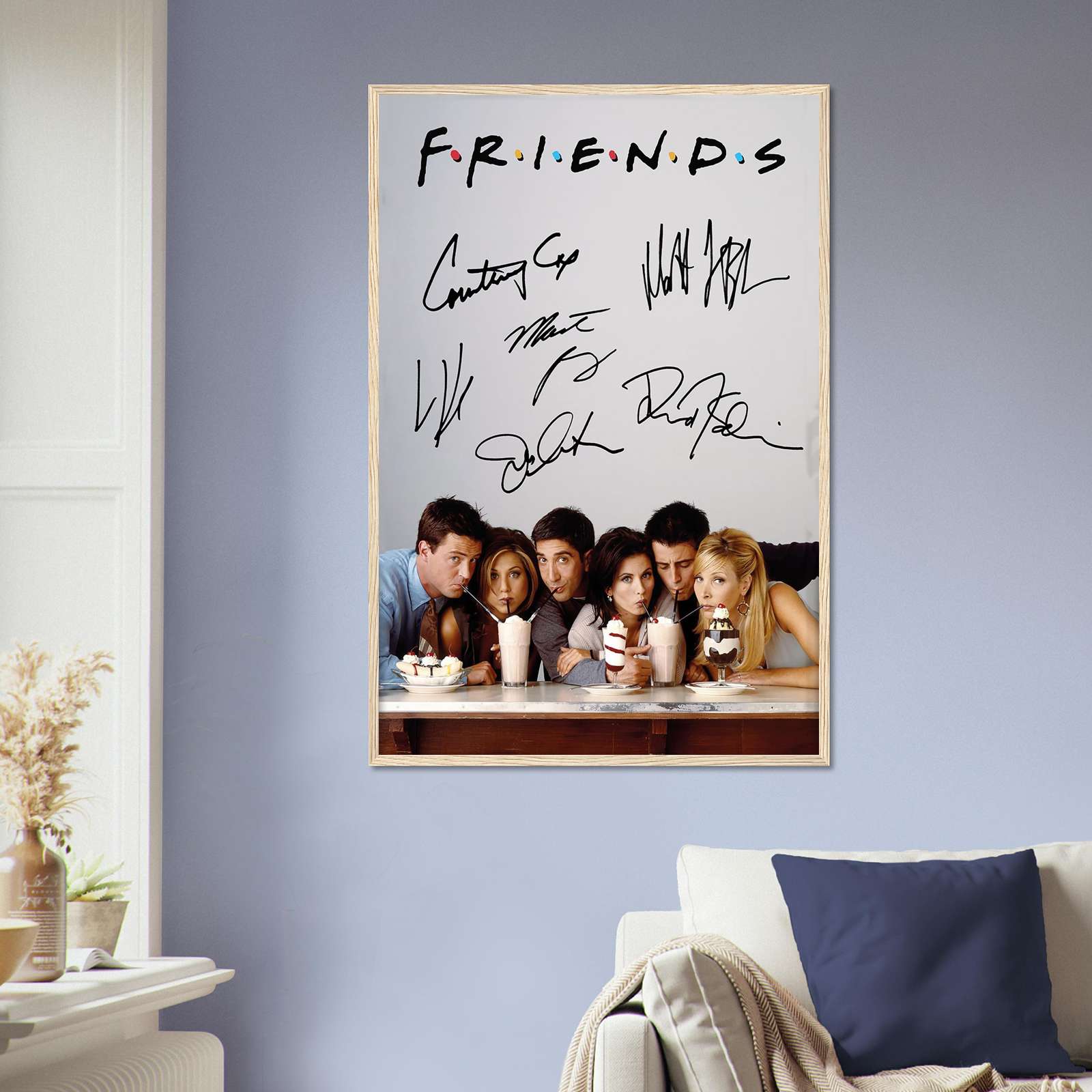 Friends Tv Series Poster, Friends Tv Show Poster, Vintage Tv Series ...