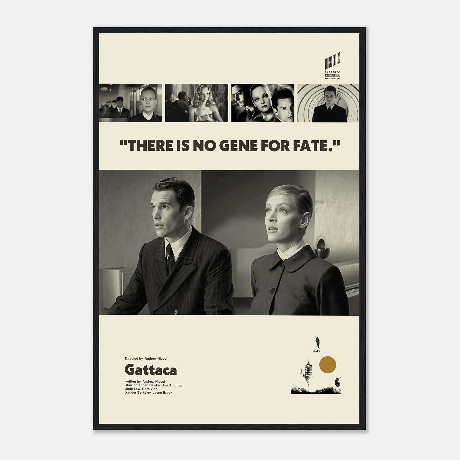 Gattaca Movie Poster, Gattaca Film Poster, Vintage Movie Poster, Film ...