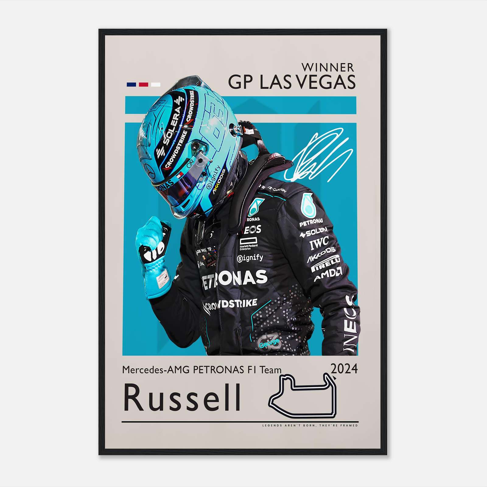George Russell Poster, Formula One Poster, F1 Racing Poster, Motorsport ...