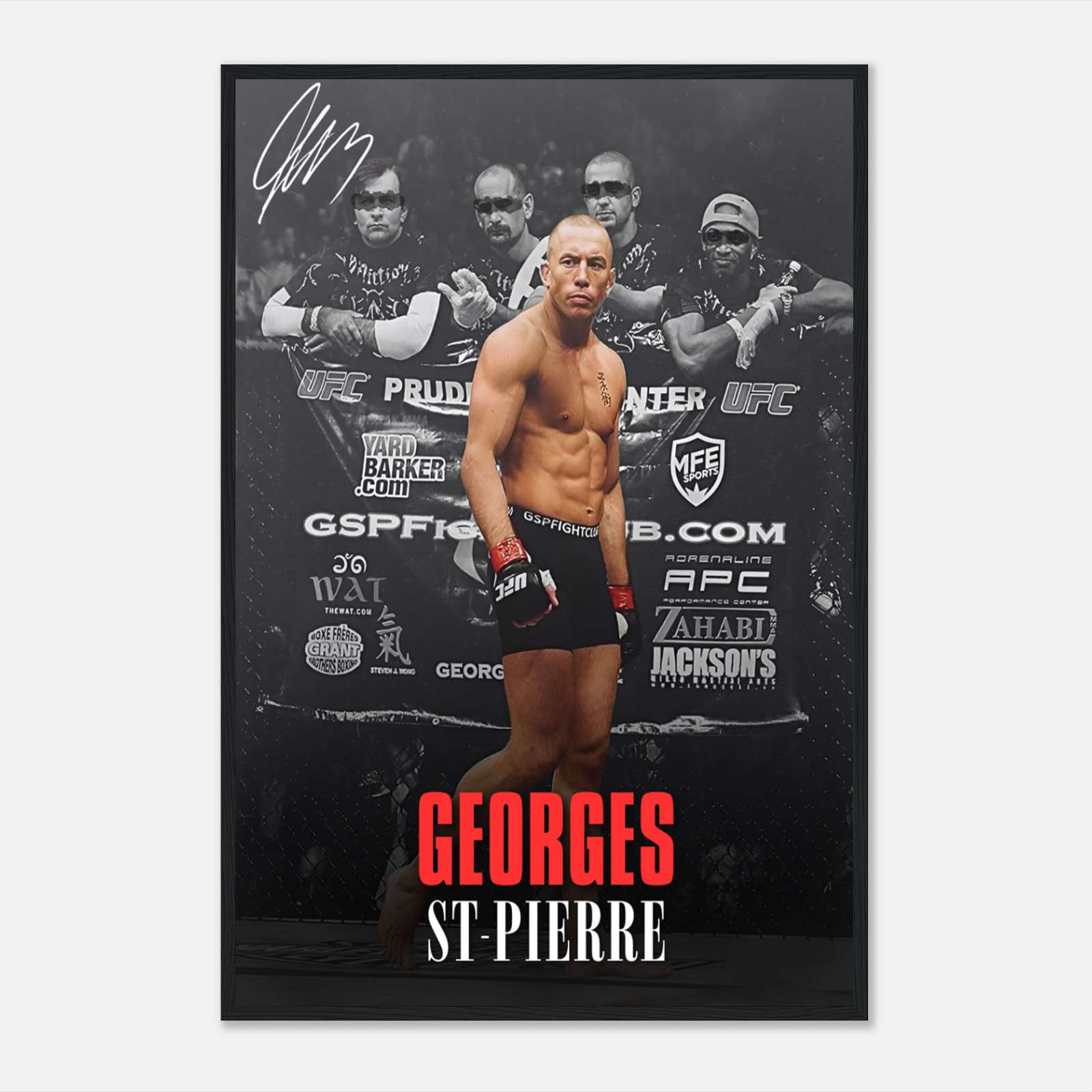 Georges St Pierre Poster, Mma Poster, Fighter Motivation, Full-Size ...