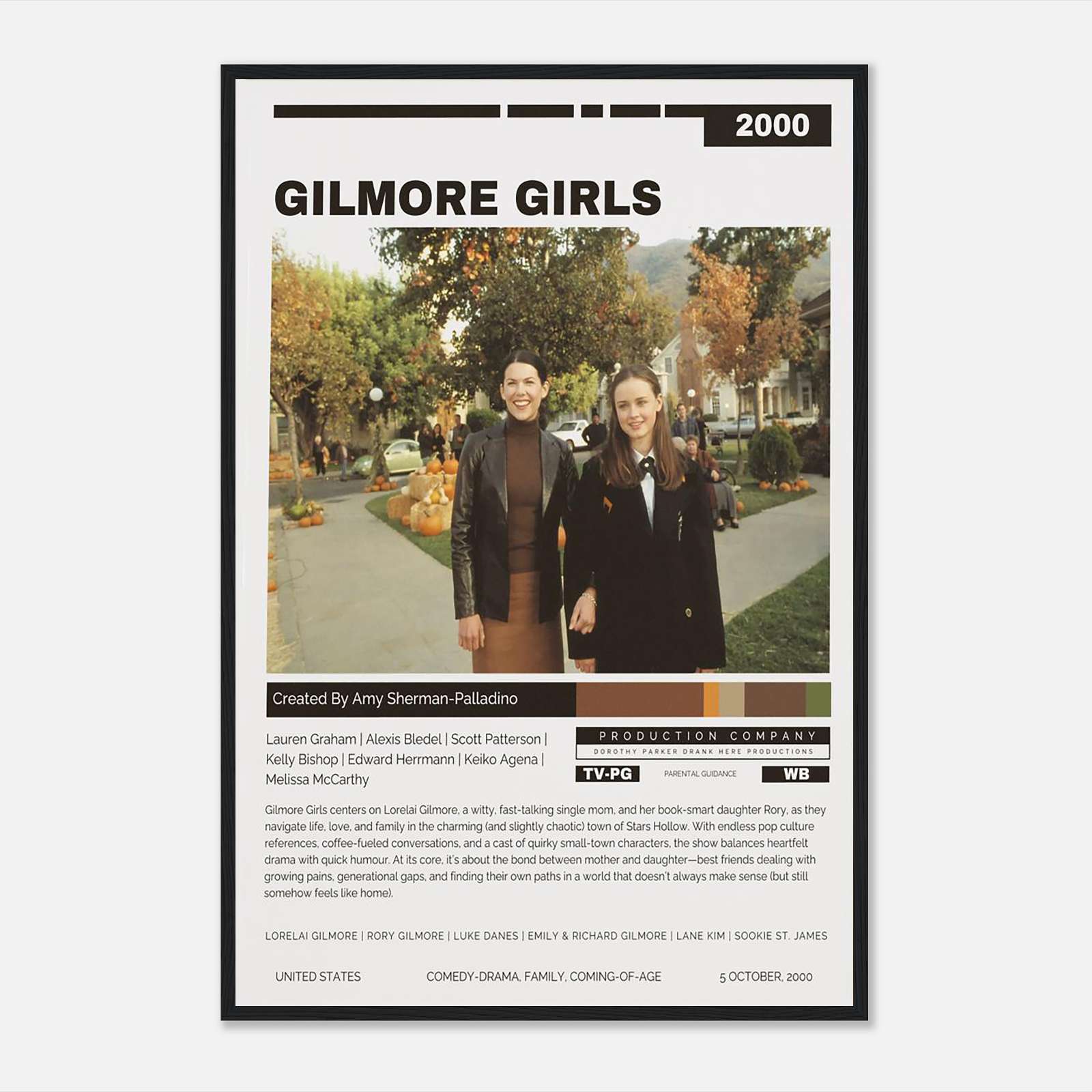 Gilmore Girls Tv Series Poster, Gilmore Girls Tv Show Poster, Full-Size ...