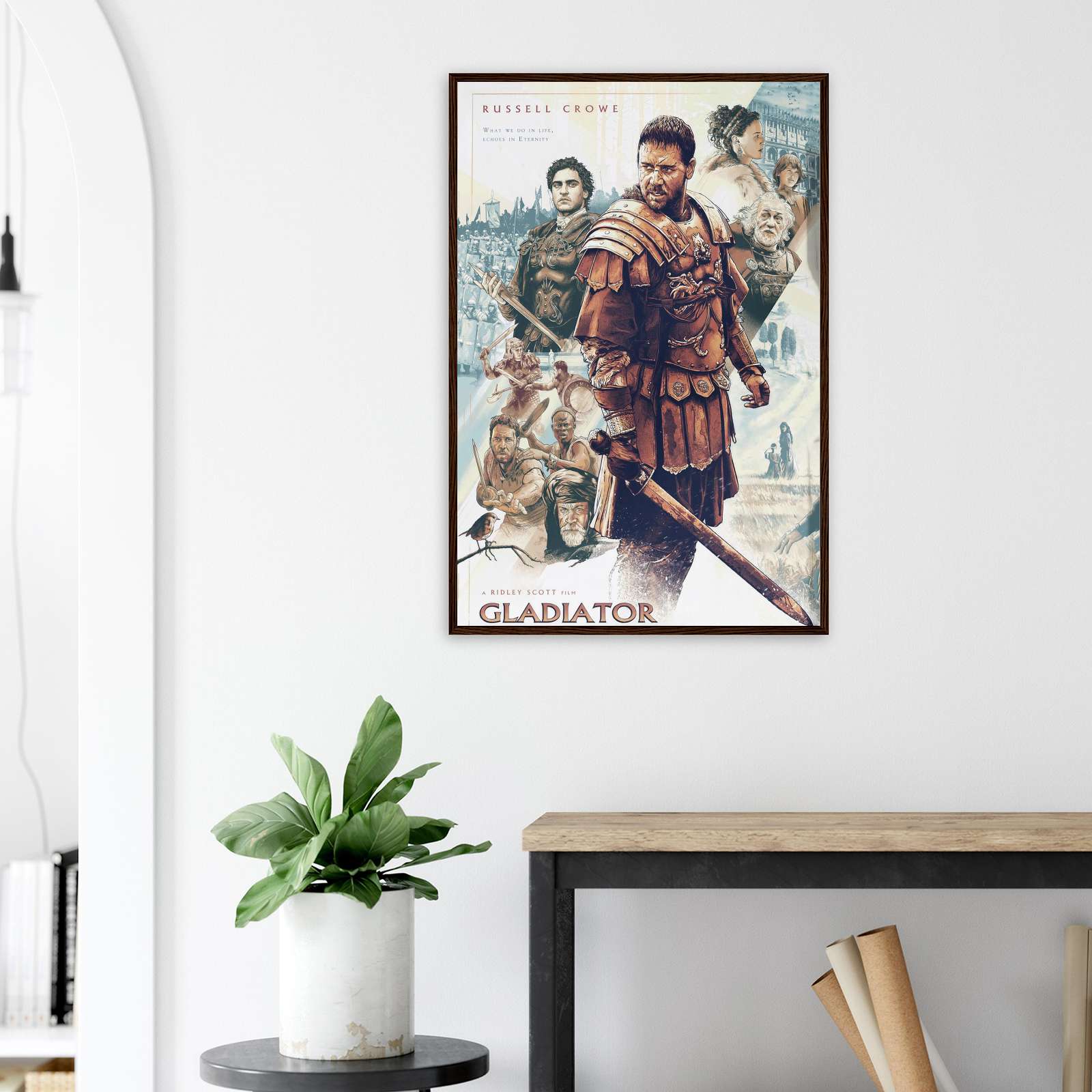 Gladiator Movie Poster, Vintage Movie Poster, Tv Series Poster, Full ...