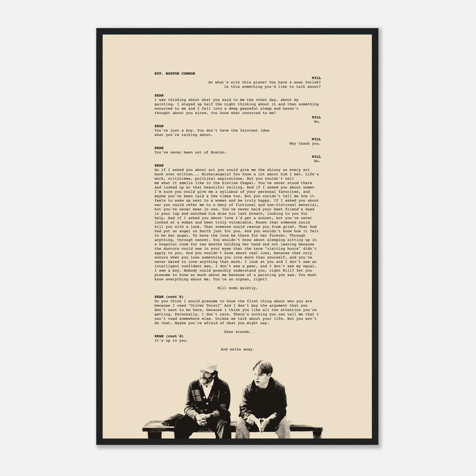 Good Will Hunting Movie Poster, Will Hunting Poster Vintage Movie ...