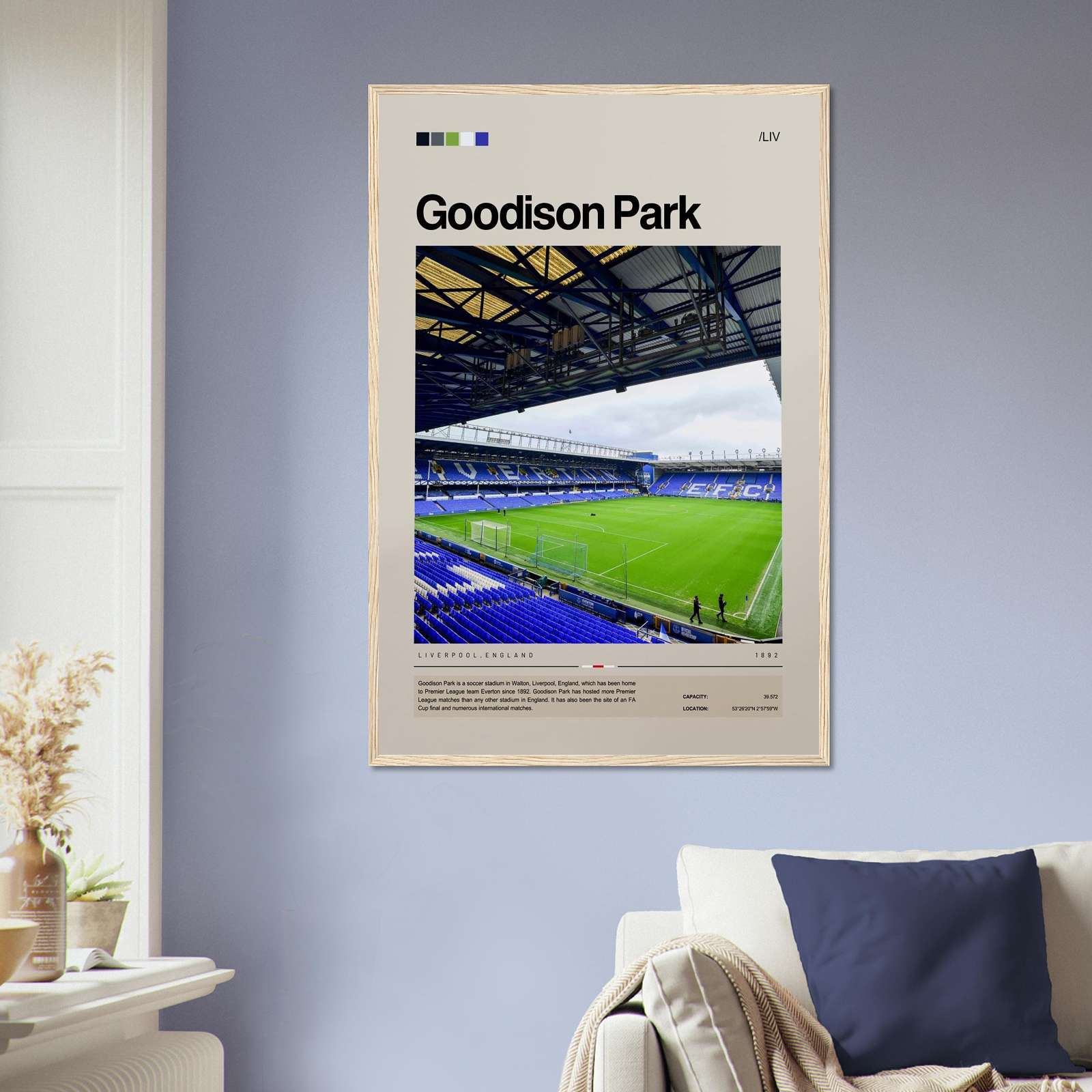 Goodison Park Poster, Full-Size Poster, Ready to Hang - Citiesbox