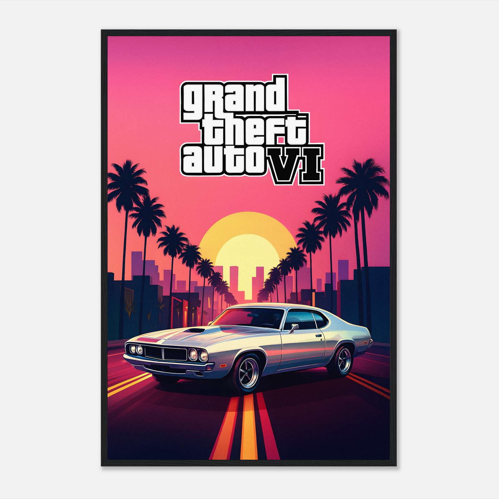 Grand Theft Auto Vi Poster, Gta 6 Game Poster, Video Game Poster, Full ...