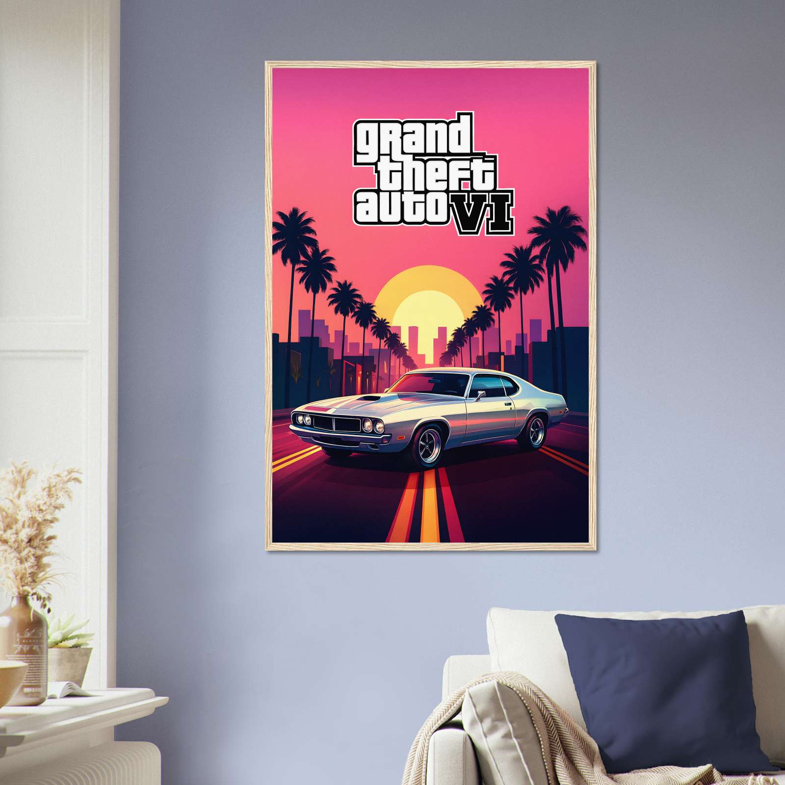 Grand Theft Auto Vi Poster, Gta 6 Game Poster, Video Game Poster, Full ...