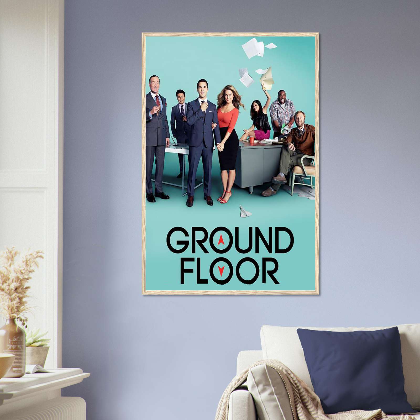 Ground Floor Tv Series Poster, Ground Floor Tv Show Poster, Vintage ...