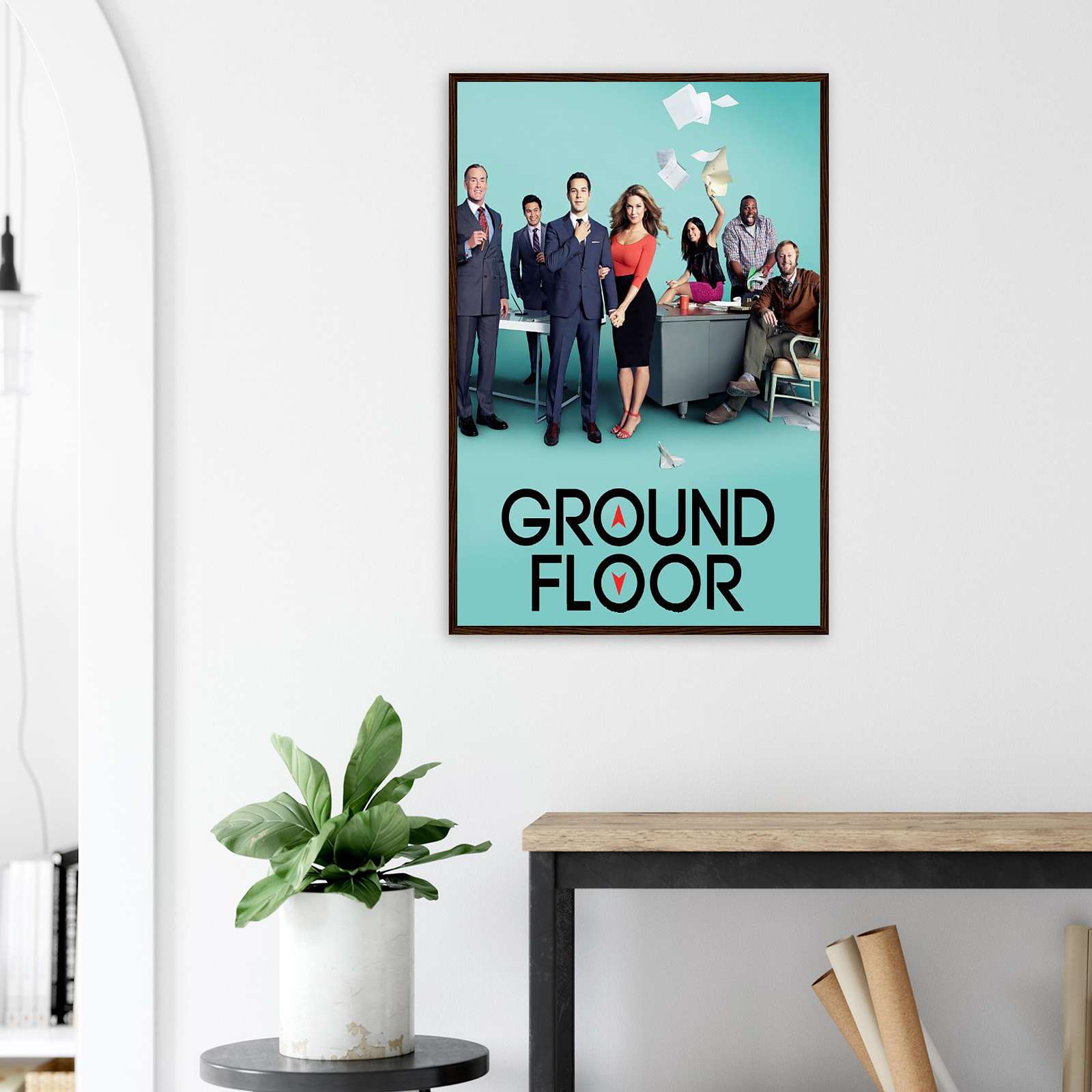 Ground Floor Tv Series Poster, Ground Floor Tv Show Poster, Vintage ...