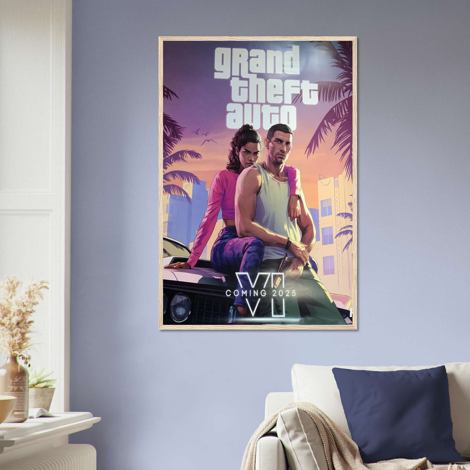 Gta 6 Poster, Grand Theft Auto Vi 2025 Poster, Full-Size Poster, Ready ...