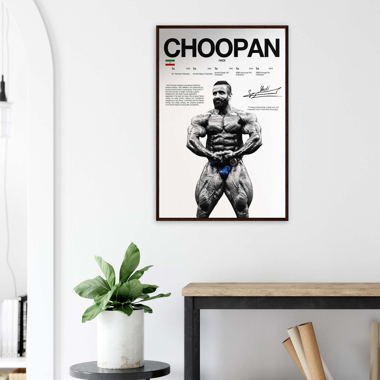 Hadi Choopan Poster, Bodybuilder Poster, Mr Olympia Poster, Full-Size ...