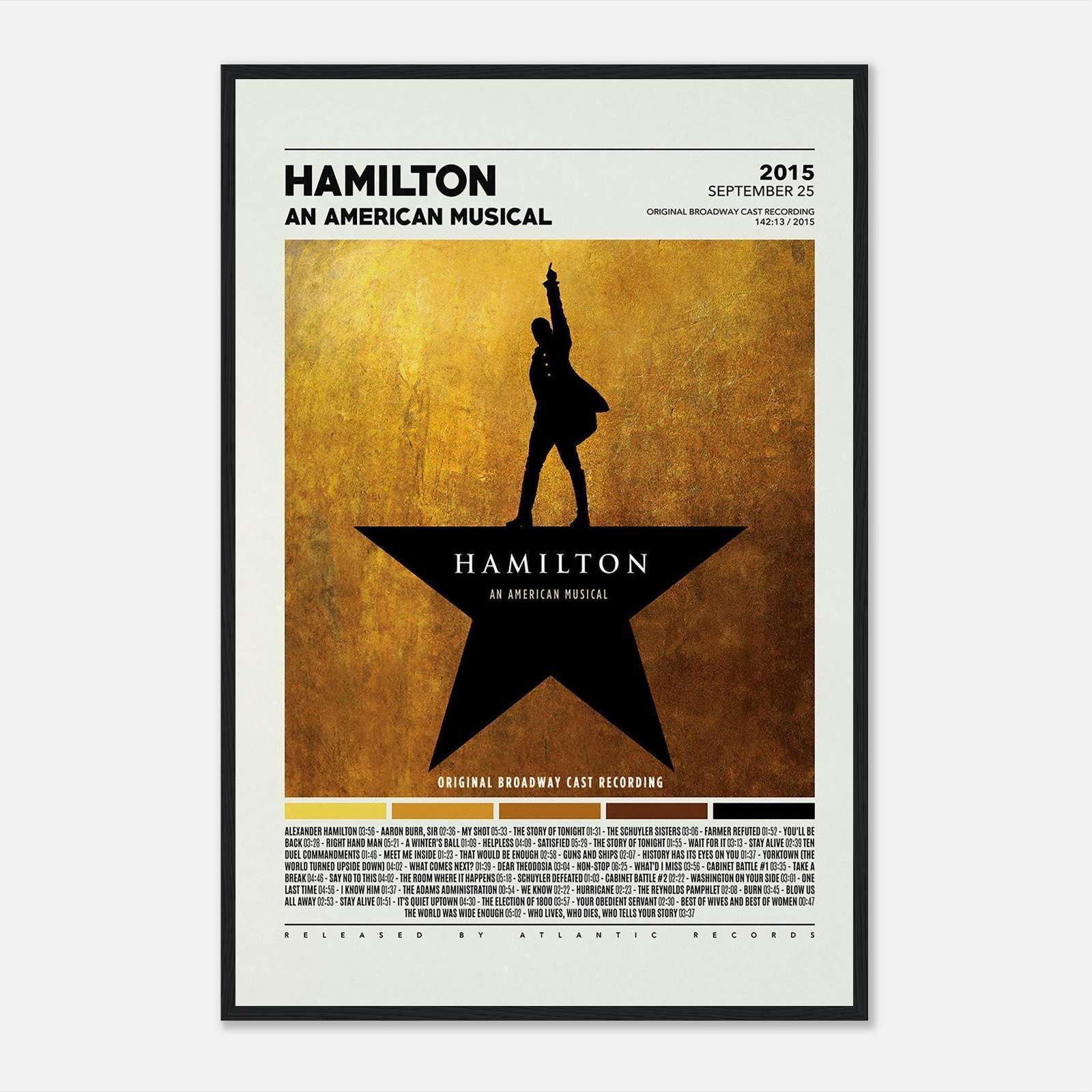 Hamilton An American Musical Poster, Film Poster, Full-Size Poster ...