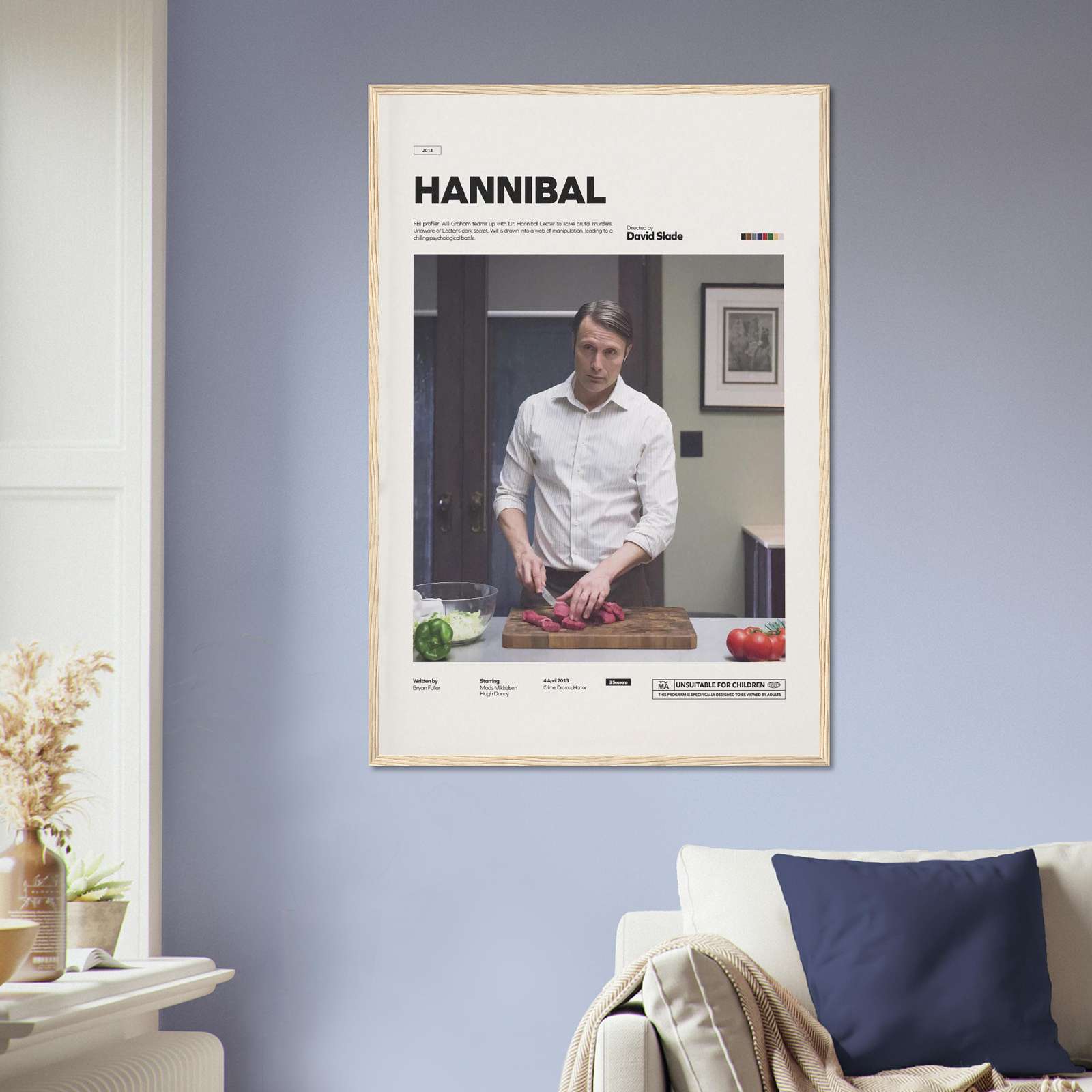 Hannibal Movie Poster, Mads Mikkelsen Poster, Tv Series Hannibal Lecter ...