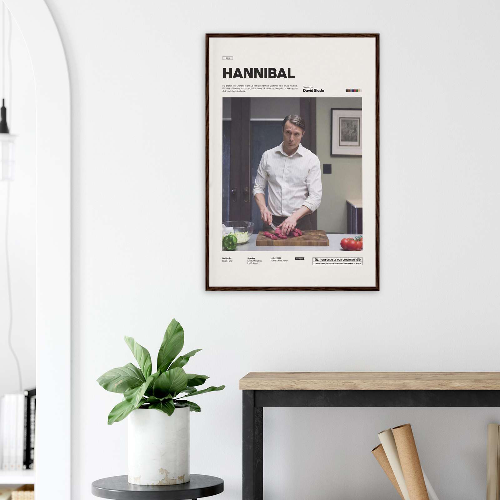 Hannibal Movie Poster, Mads Mikkelsen Poster, Tv Series Hannibal Lecter ...