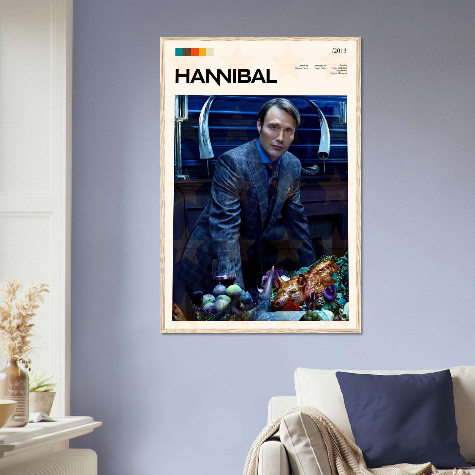 Hannibal Movie Poster, Vintage Movie Poster, Horror Movie Poster, Full ...