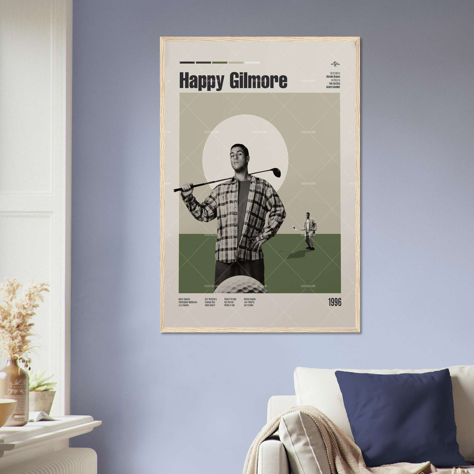 Happy Gilmore Movie Poster, Retro Modern Poster, Vintage Inspired ...
