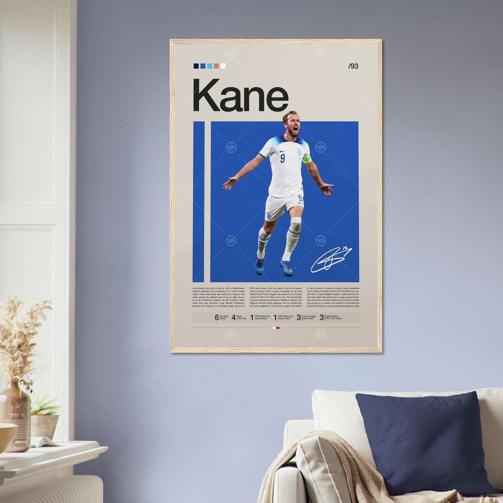 Harry Kane Poster, Football Player Poster, Full-Size Poster, Ready to ...