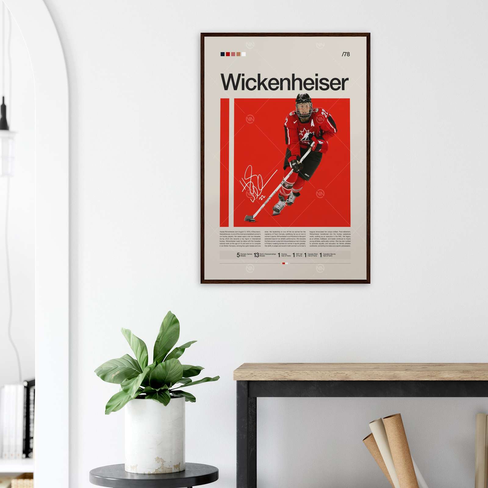 Hayley Wickenheiser Poster, Hockey Poster, Sports Poster, Full-Size ...
