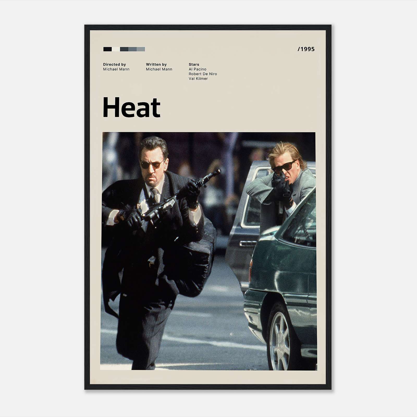 Heat Movie Poster, Cult Classic Movie Poster, Full-Size Poster, Ready ...