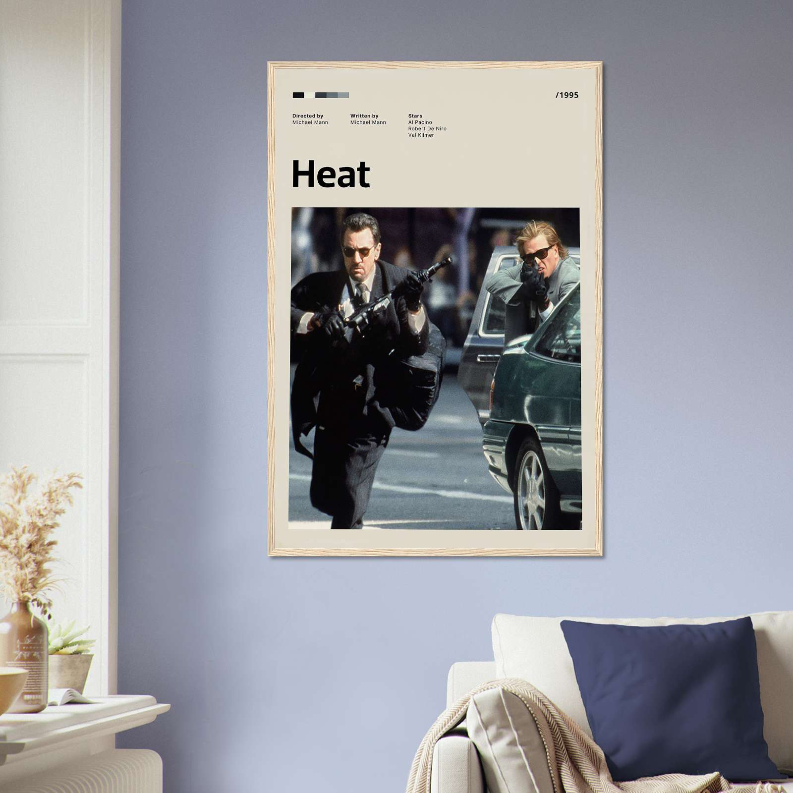 Heat Movie Poster, Cult Classic Movie Poster, Full-Size Poster, Ready ...