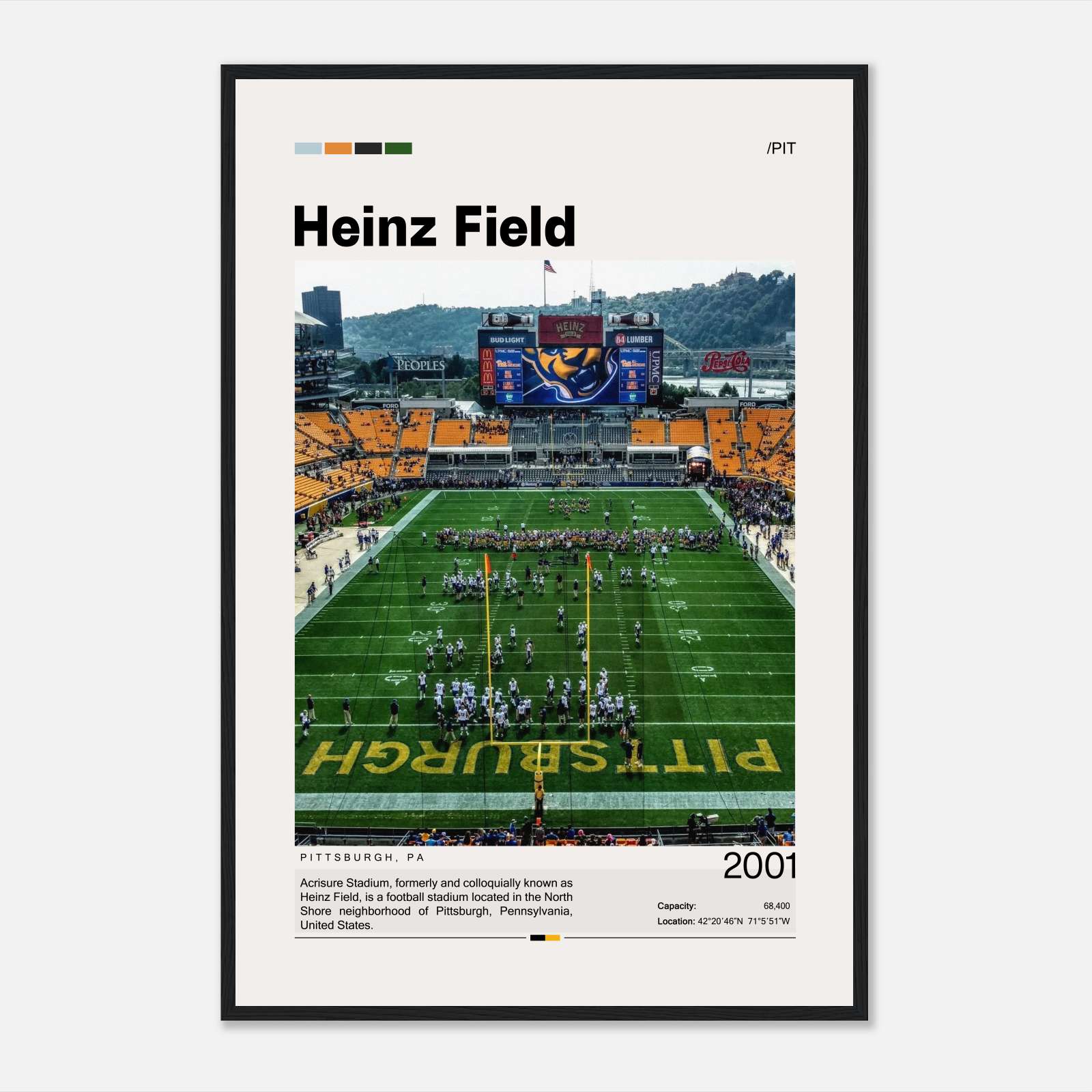 Heinz Field Poster, Full-Size Poster, Ready to Hang - Citiesbox