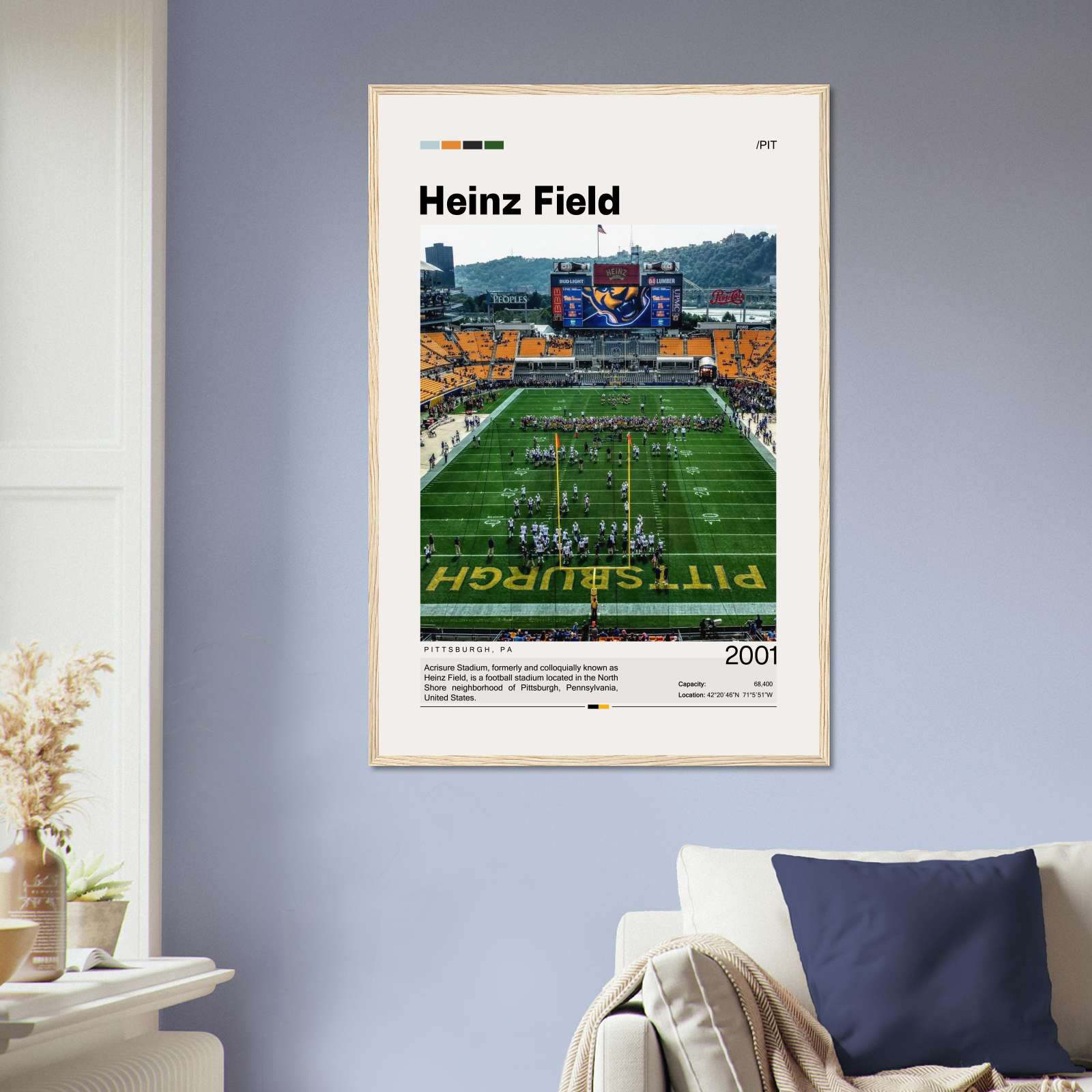 Heinz Field Poster, Full-Size Poster, Ready to Hang - Citiesbox